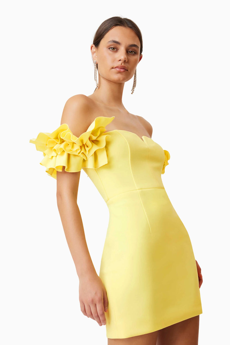 Elliatt - Nola Mini Dress - Yellow – Tea Lily